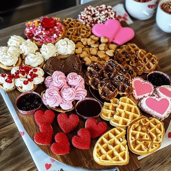 Valentine’s Day Waffle Board