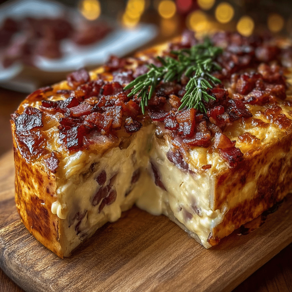 Camembert & Bacon Cake – Rustic and Delicious - Her Cooks