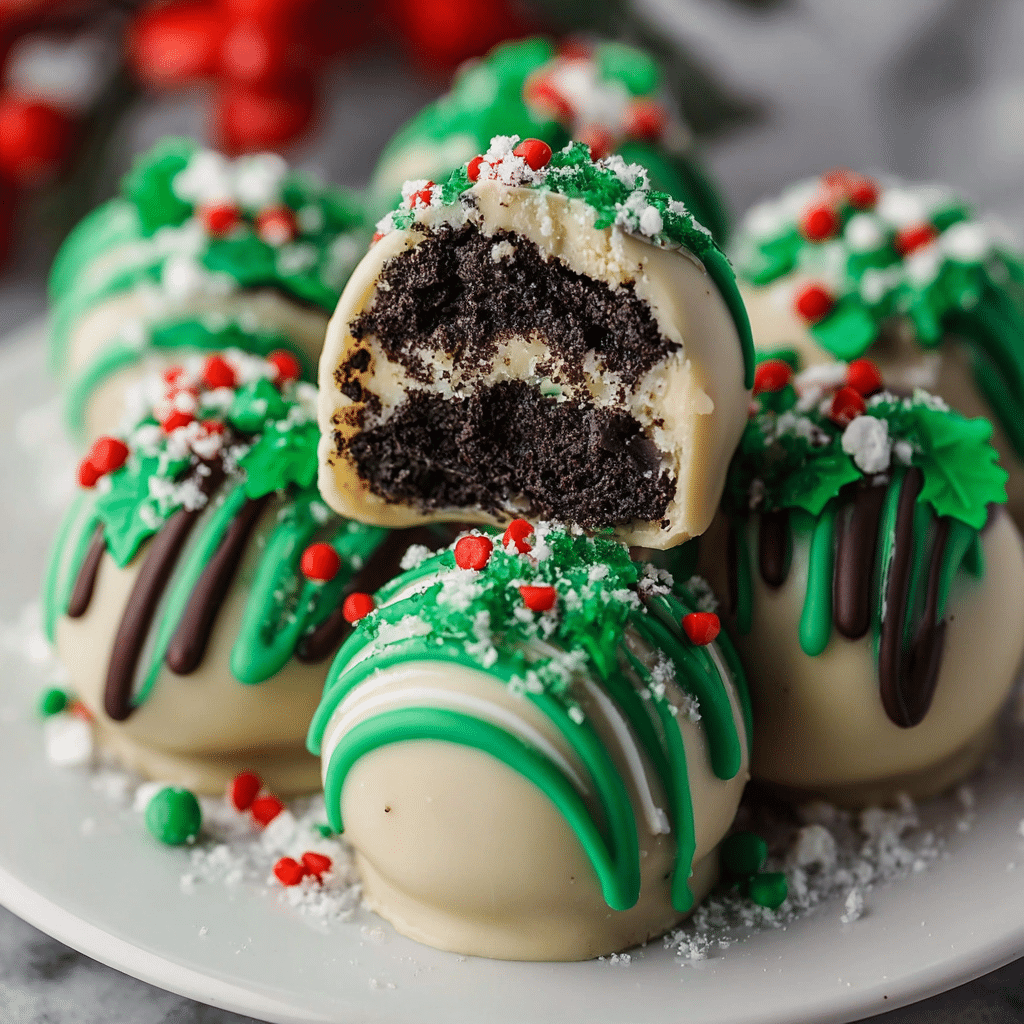 Christmas Oreo Truffles Recipe - Her Cooks