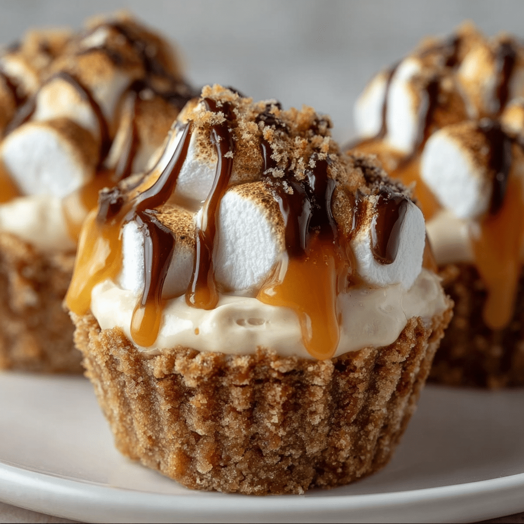 Creamy Caramel Marshmallow Cups - Her Cooks