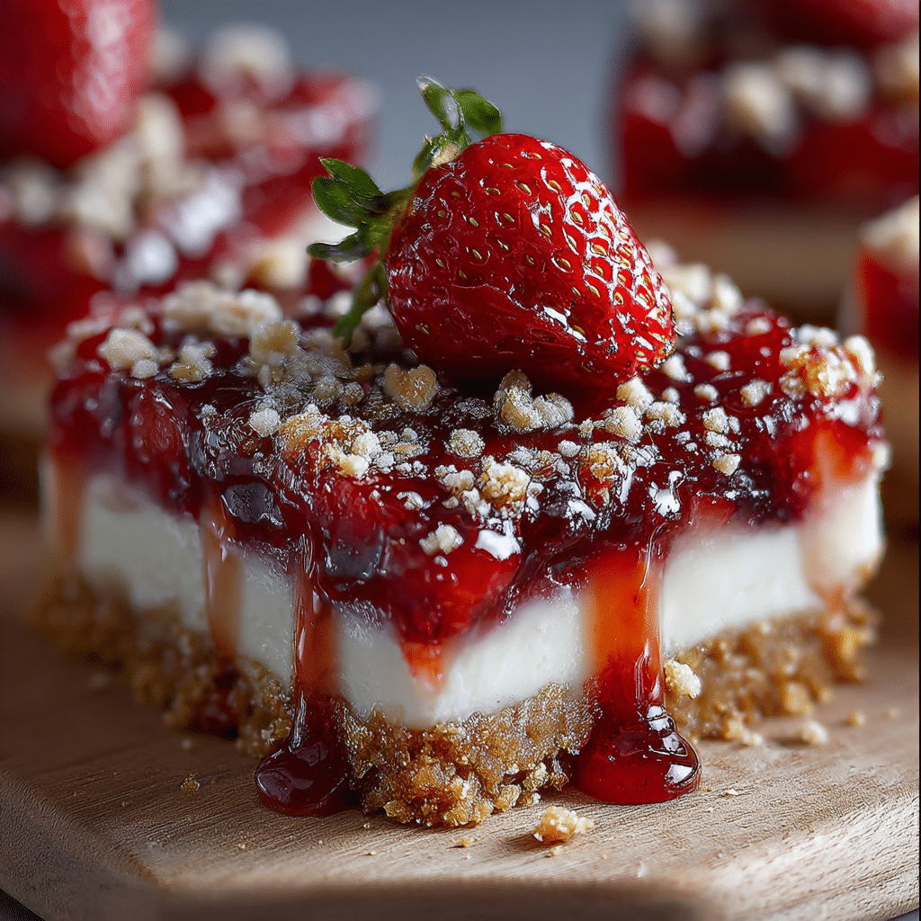 Strawberry Crunch Bars - Her Cooks