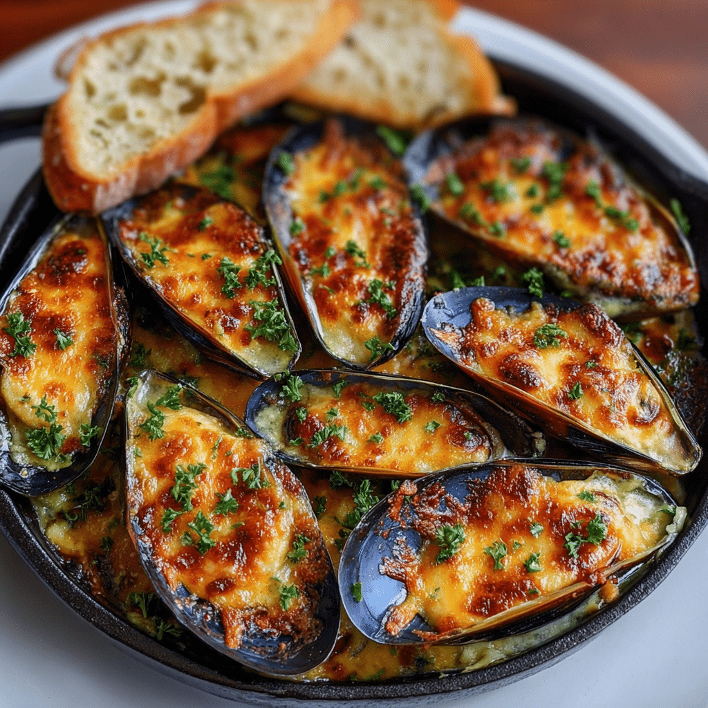 Mussels au Gratin (Easy Version) - Her Cooks