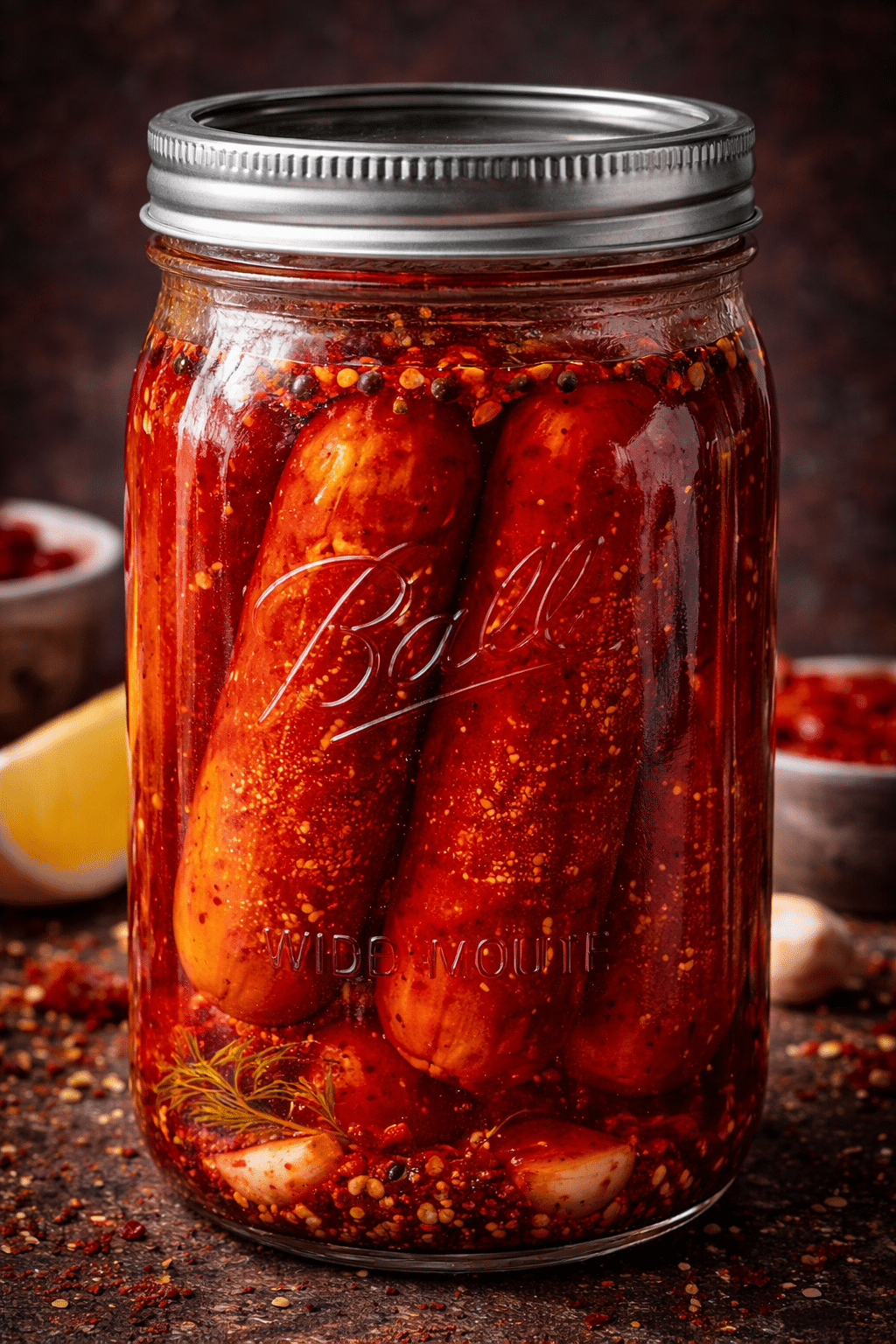 The Blood-Red Diablo Pickles - Her Cooks