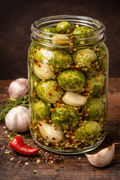 Frog Balls (Pickled Brussels Sprouts) - Her Cooks